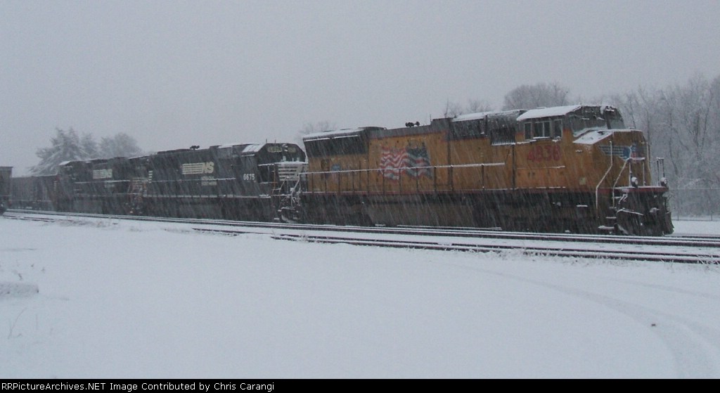 UP 4838, NS 6675 & NS 9458 make up 506 power